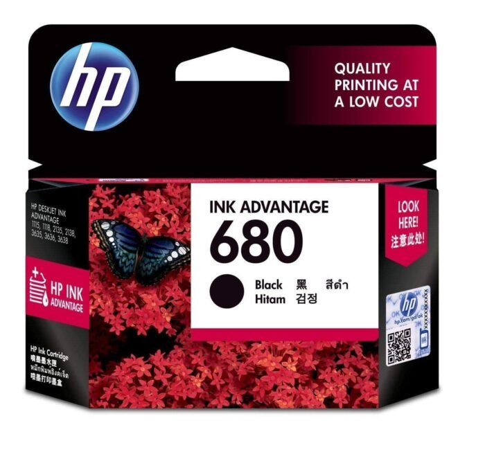 HP 680 Black Ink Advantage Original Cartridge – Print Care